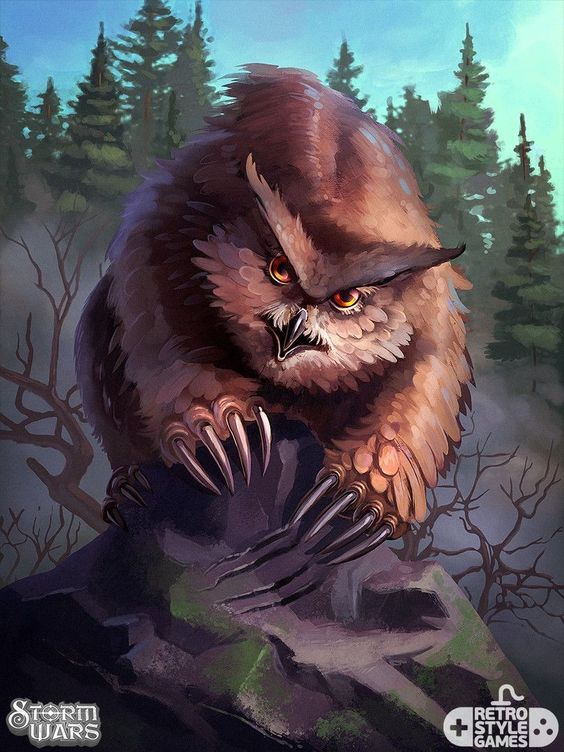 Ours-Hibou - Stats et aide pour Maître du jeu - Donjon et Dragon