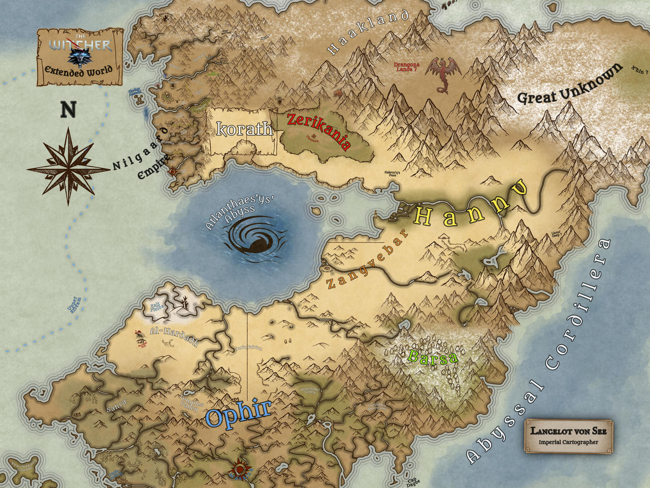 MAP The Witcher - Toutes les cartes de l'univers