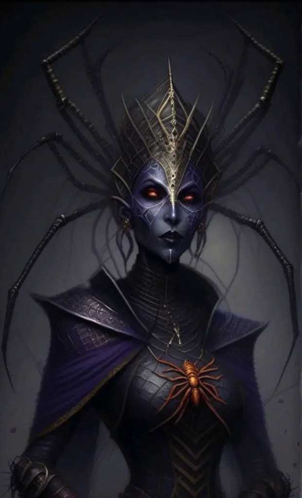 Lolth : Déesse araignée des Drow - Donjon et Dragon